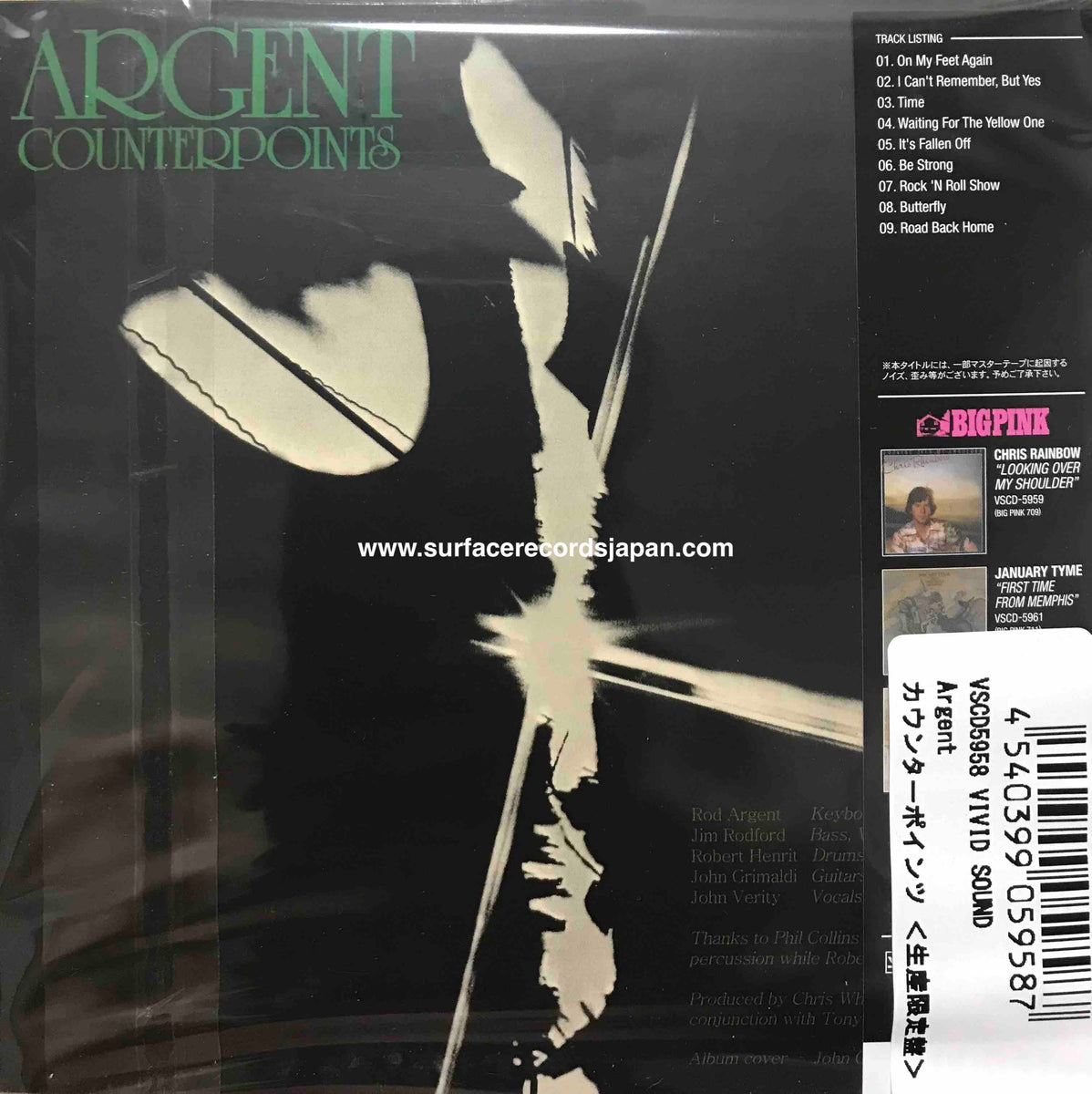 Argent ‎– Counterpoints – Surface Records