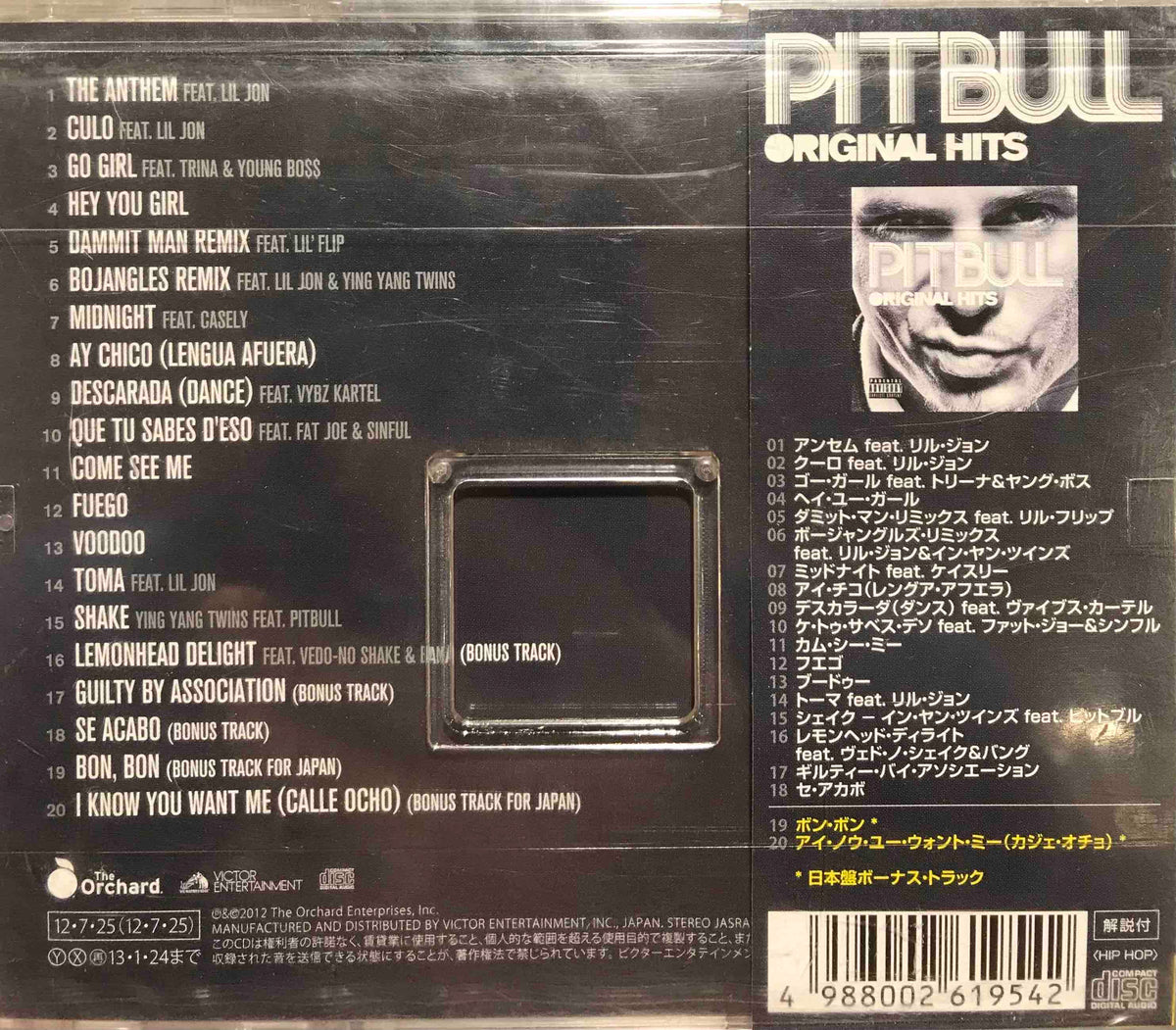 Pitbull ‎– Original Hits – Surface Records